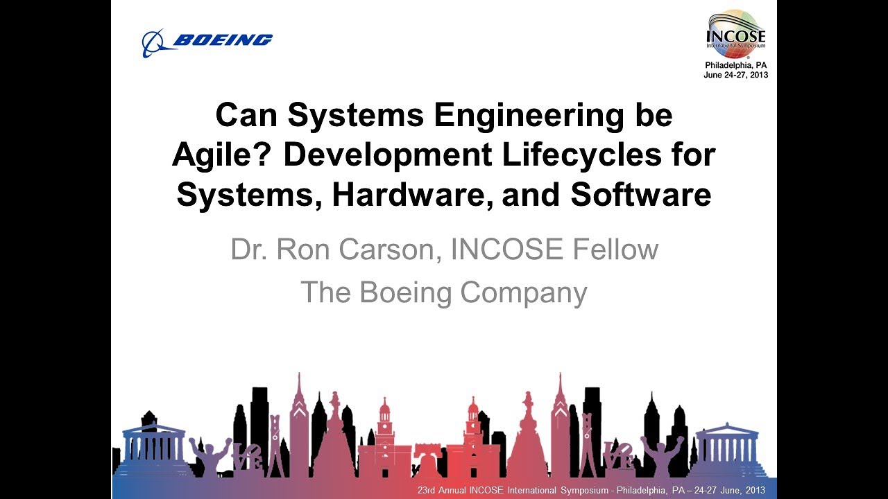 Can Systems Engineering Be Agile? 2013 - Ron Carson - YouTube