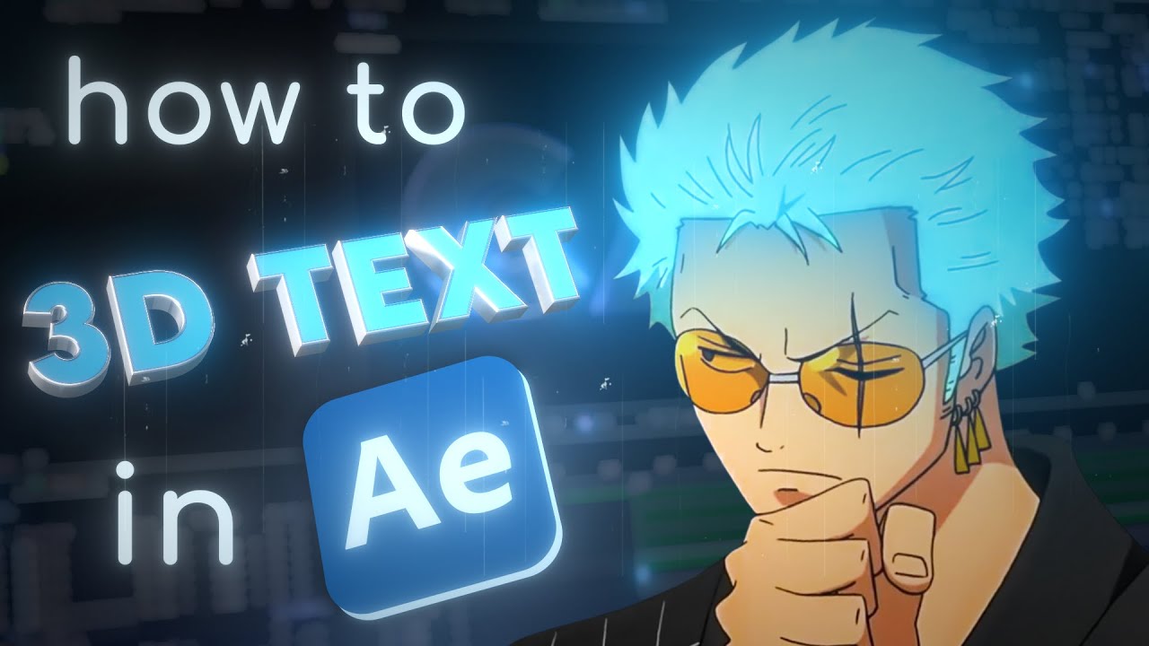 3d text + camera movement | AFTER EFFECTS TUTORIAL - YouTube