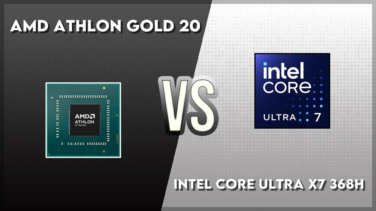 AMD Athlon Gold 20 vs Intel Core Ultra X7 368H Technical Comparison ...