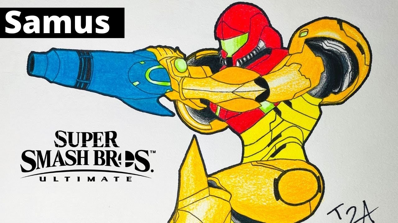 Super Smash Bros Ultimate Drawing | Samus - YouTube
