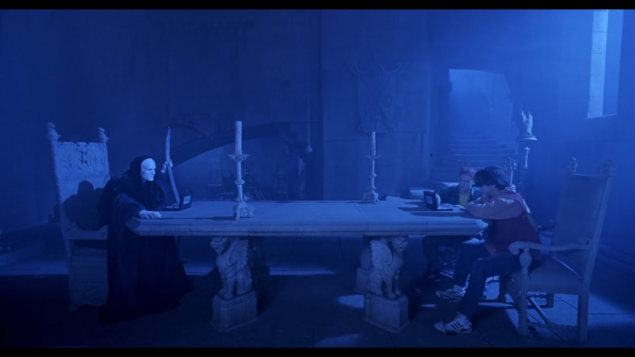 Bill & Ted's Bogus Journey (1991) Bill and Ted Challenge Death - YouTube