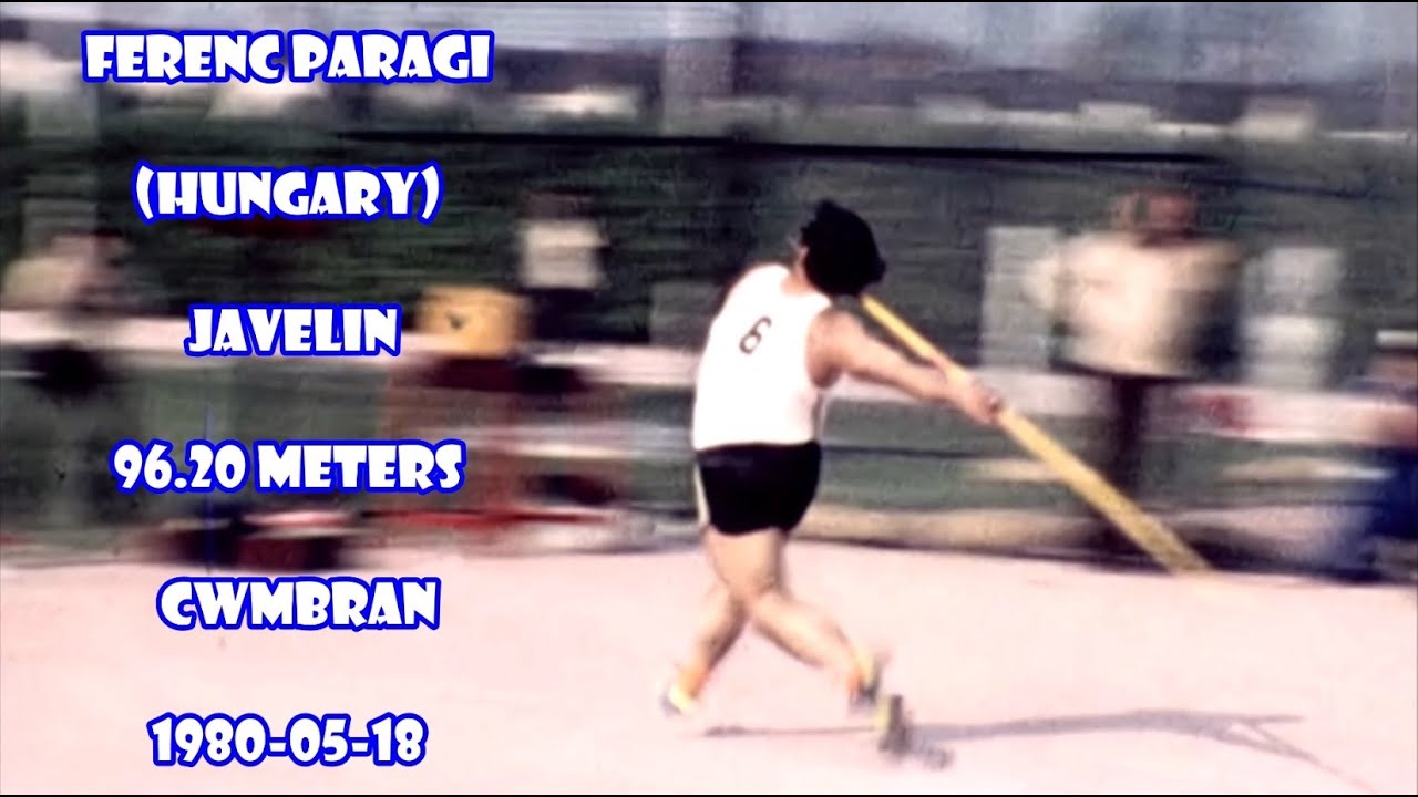 NEW Ferenc Paragi (Hungary) Javelin 96.20 meters Cwmbran (Wales) 1980 ...