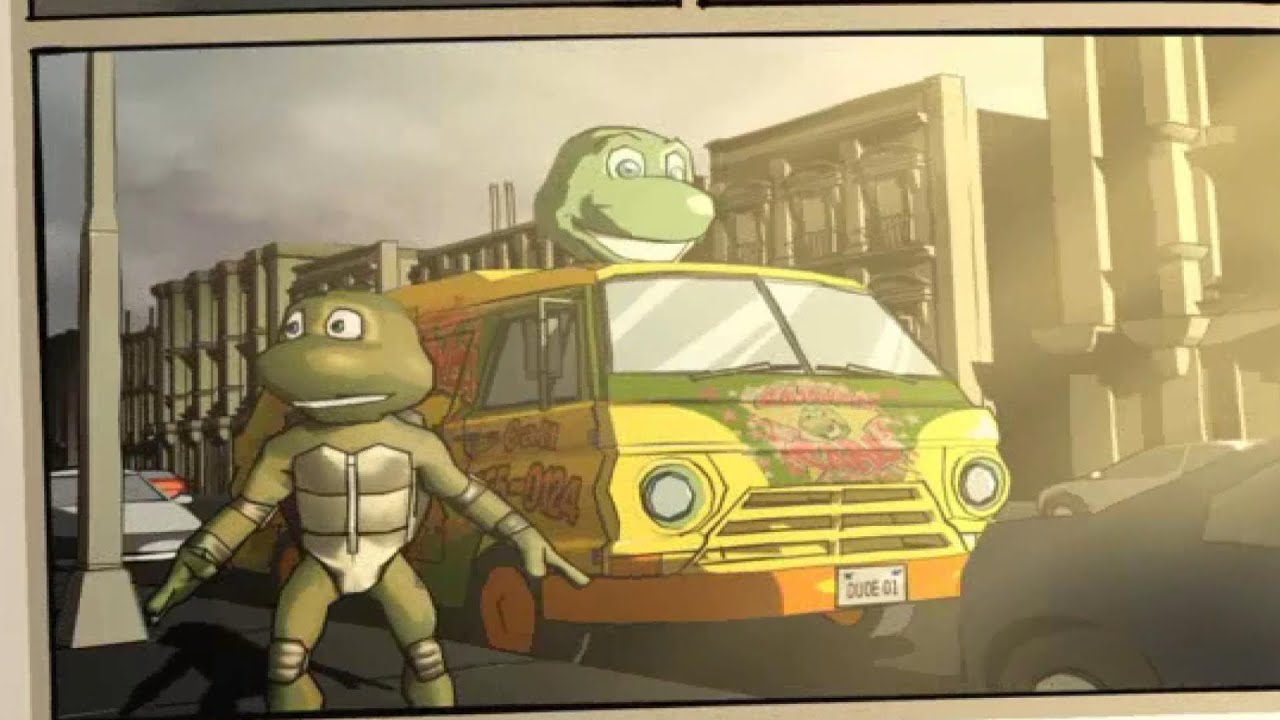 TMNT (PS2) - Stage 4 - Cowabunga Carl Getaway (PlayStation 2) - YouTube