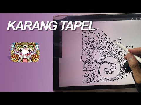 Menggambar Karang Tapel Sederhana - Drawing a simple "Karang Tapel ...