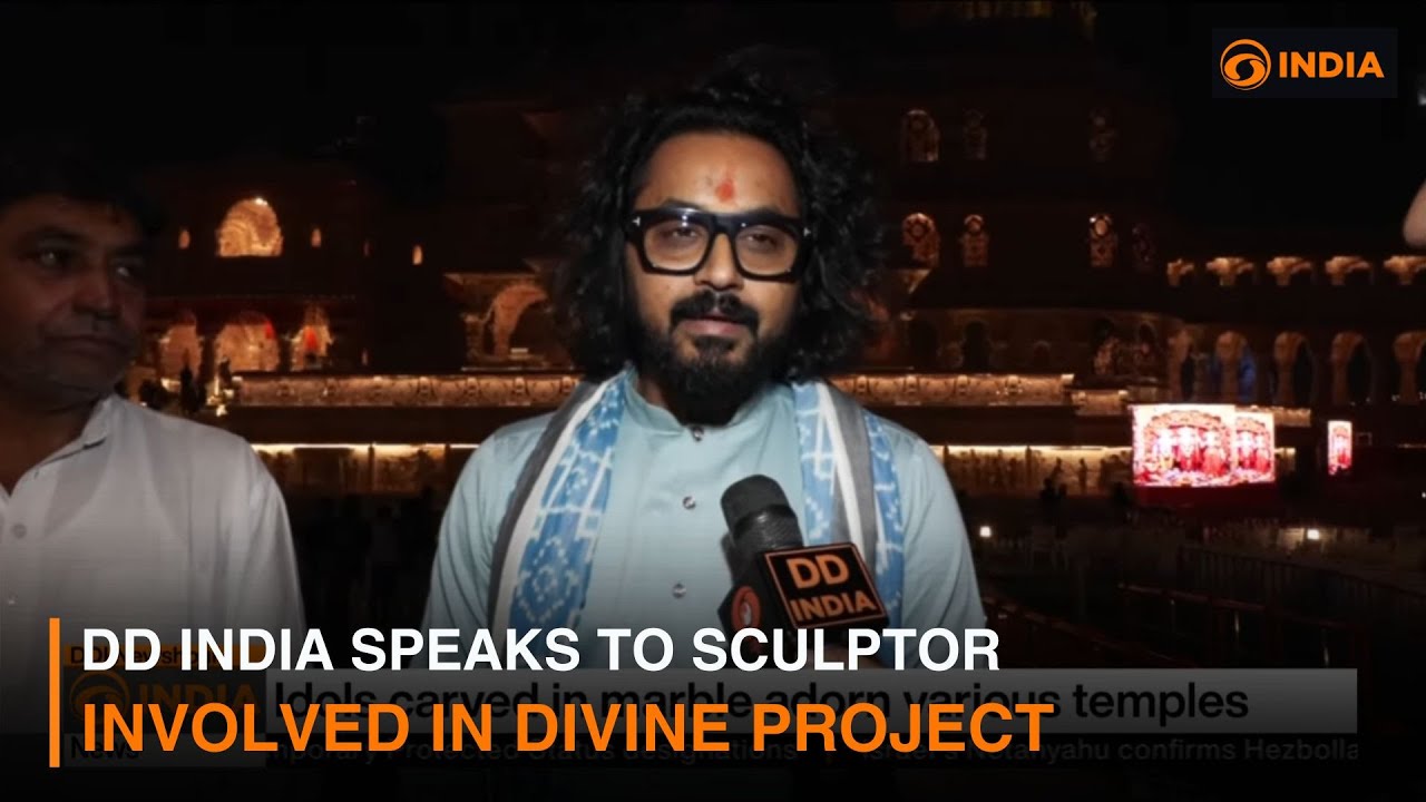 DD India speaks to sculptor involved in divine project - YouTube