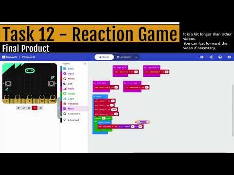 F1 IT Microbit Task 12 Reaction Game Final Product - YouTube