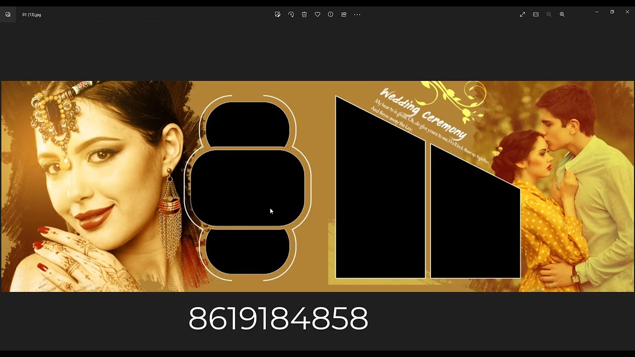 Indian Wedding Album Cover Design Psd