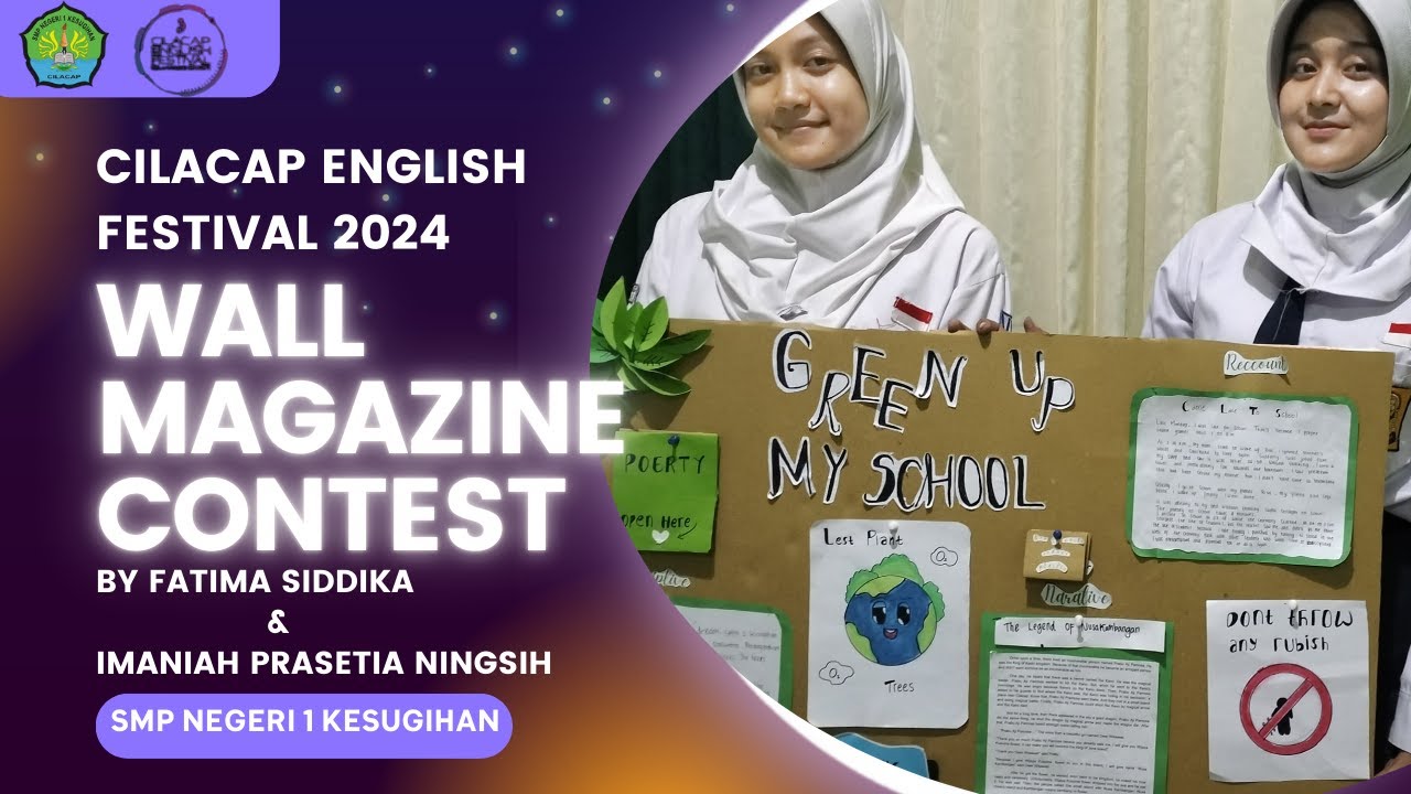 CEF24 - English Wall Magazine Contest - SMP Negeri 1 Kesugihan - YouTube
