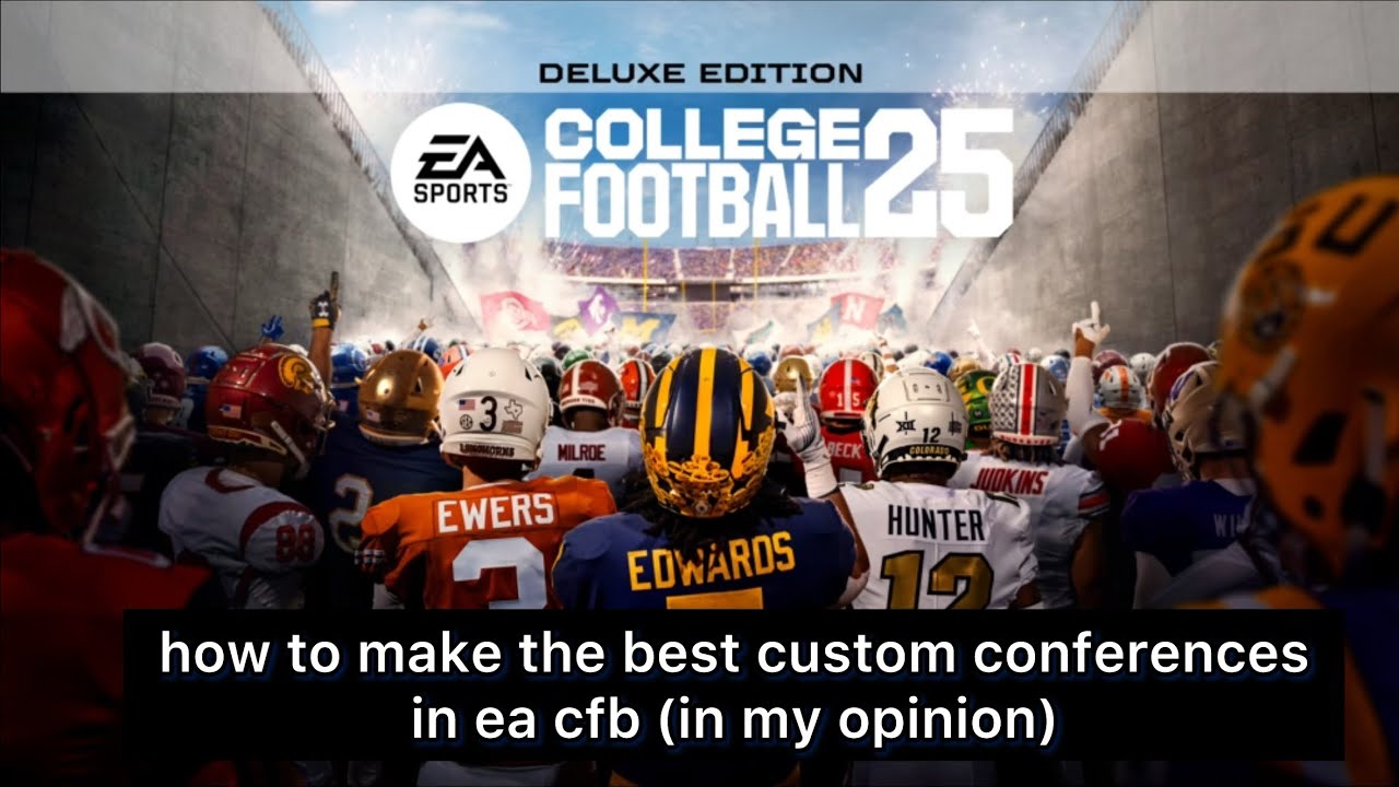 how to make the best custom conferences in ea cfb (in my opinion) - YouTube