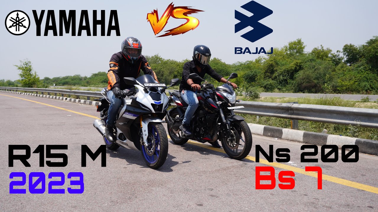 R15M (2023) V/S PULSAR NS 200 (BS7)|| TILL THEIR POTTENTIAL|| THE ARYAN ...
