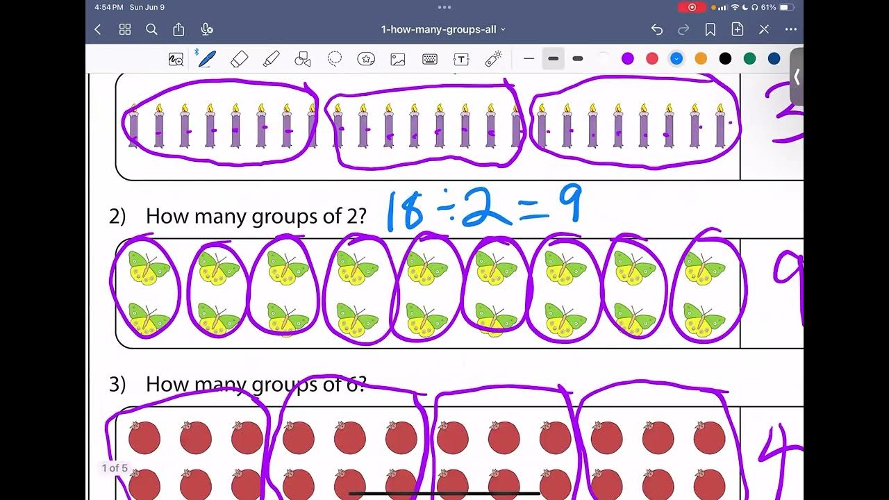 Visual Division Model for Beginner Learners of Division + Worksheet ...