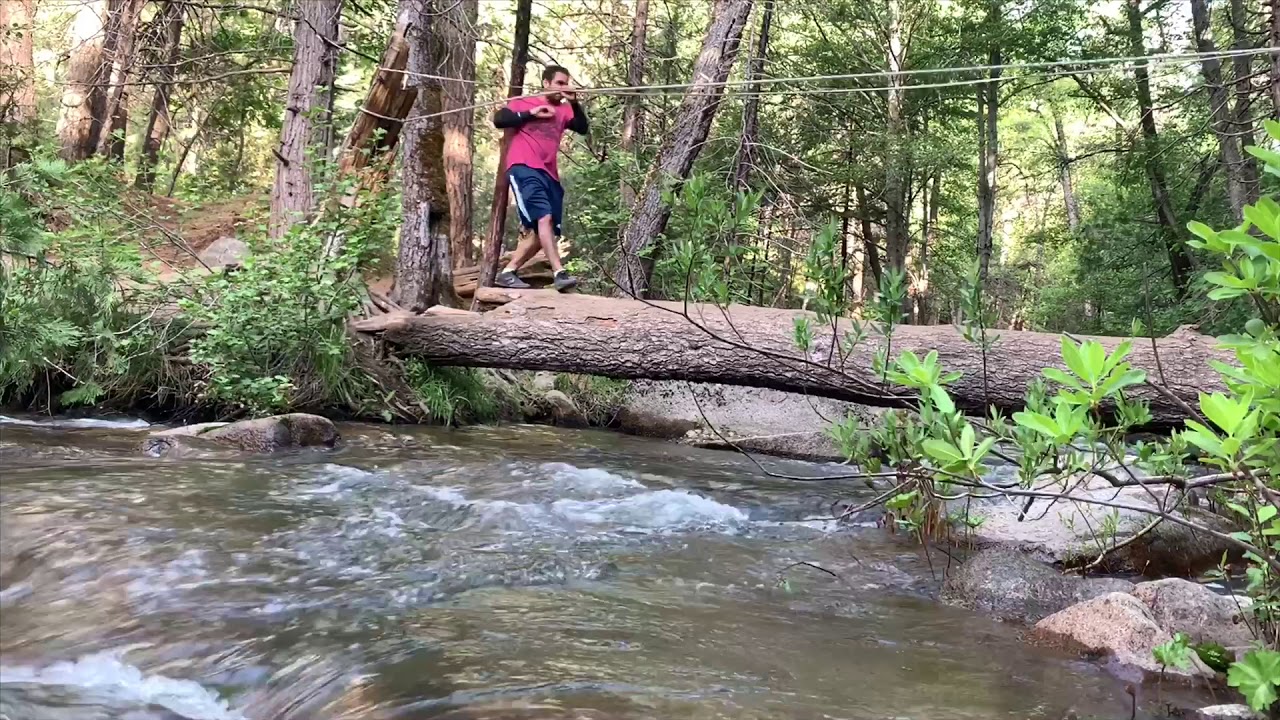 Hiking in oakhurst Red Rocks Falls - YouTube