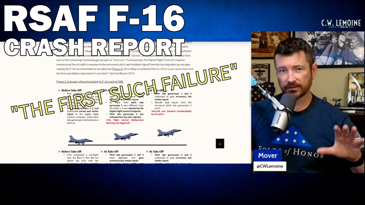 A Once in a Lifetime Failure! RSAF F-16 Crash Report - YouTube