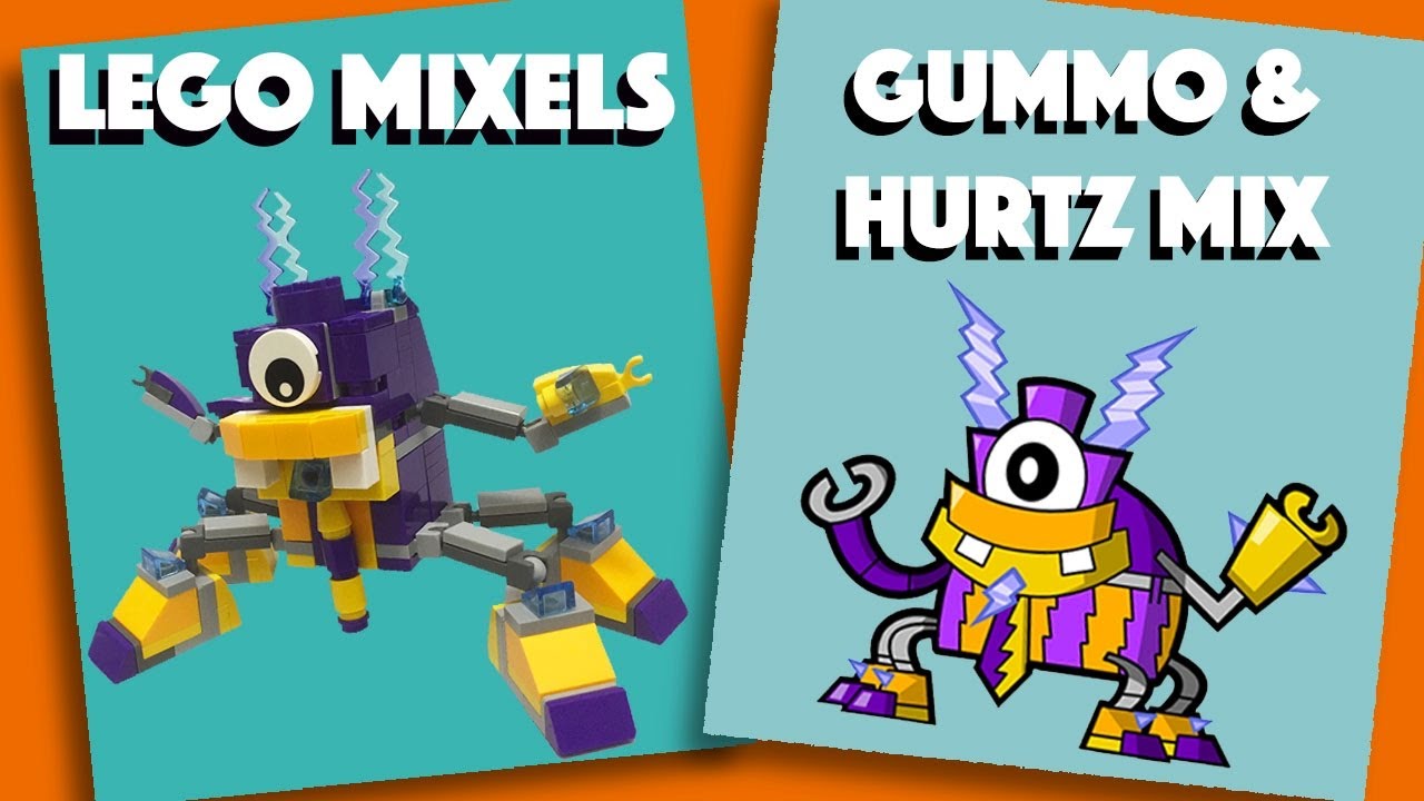 LEGO Mixels - Gummo & Hurtz Mix - Stop Motion Build (How to Build ...