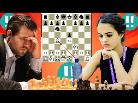 Magnus Carlsen vs Tania Sachdev Chess game 39 - YouTube