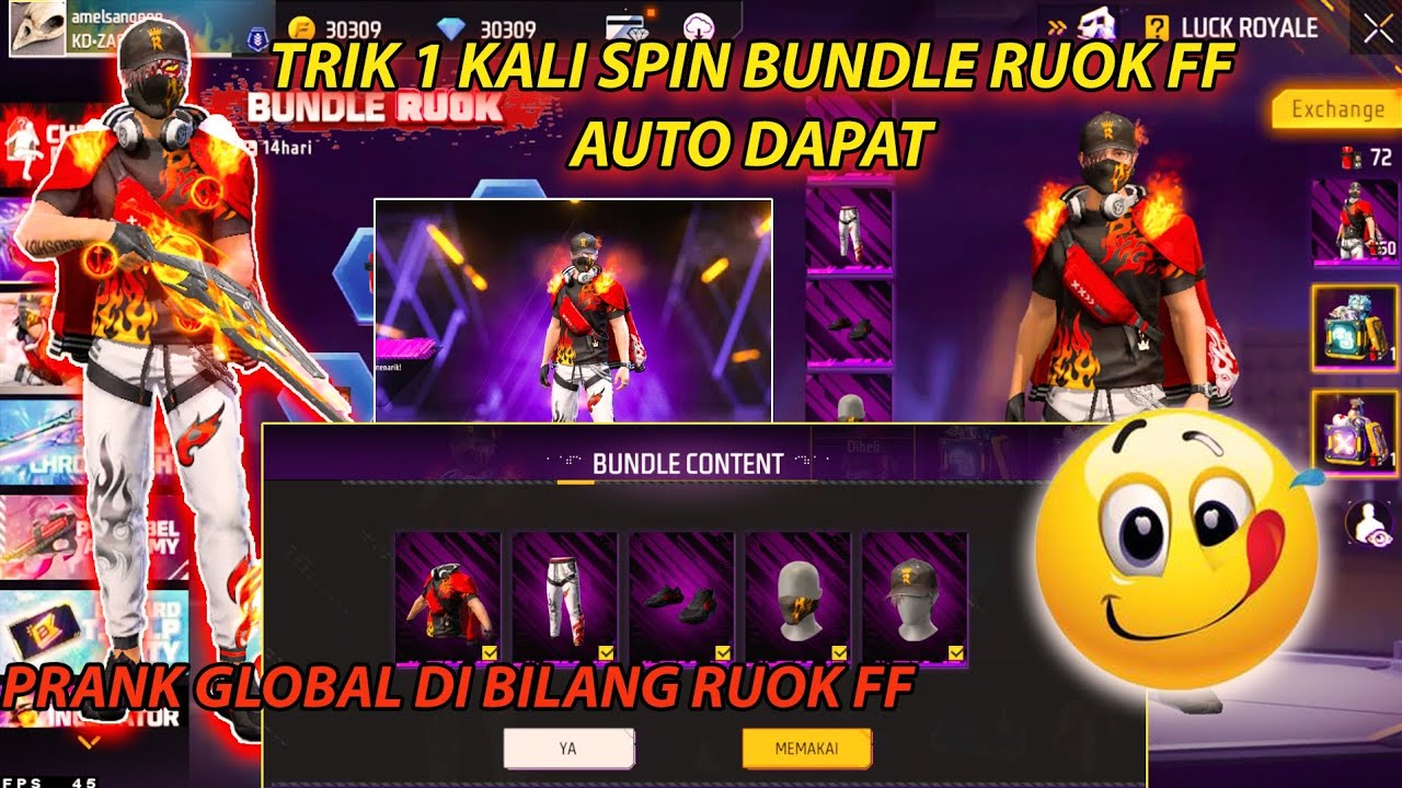 TRIK 1X SPIN ‼️ CARA MENDAPATKAN BUNDLE RUOK BLAZE BANISH TOKEN RING 1X ...