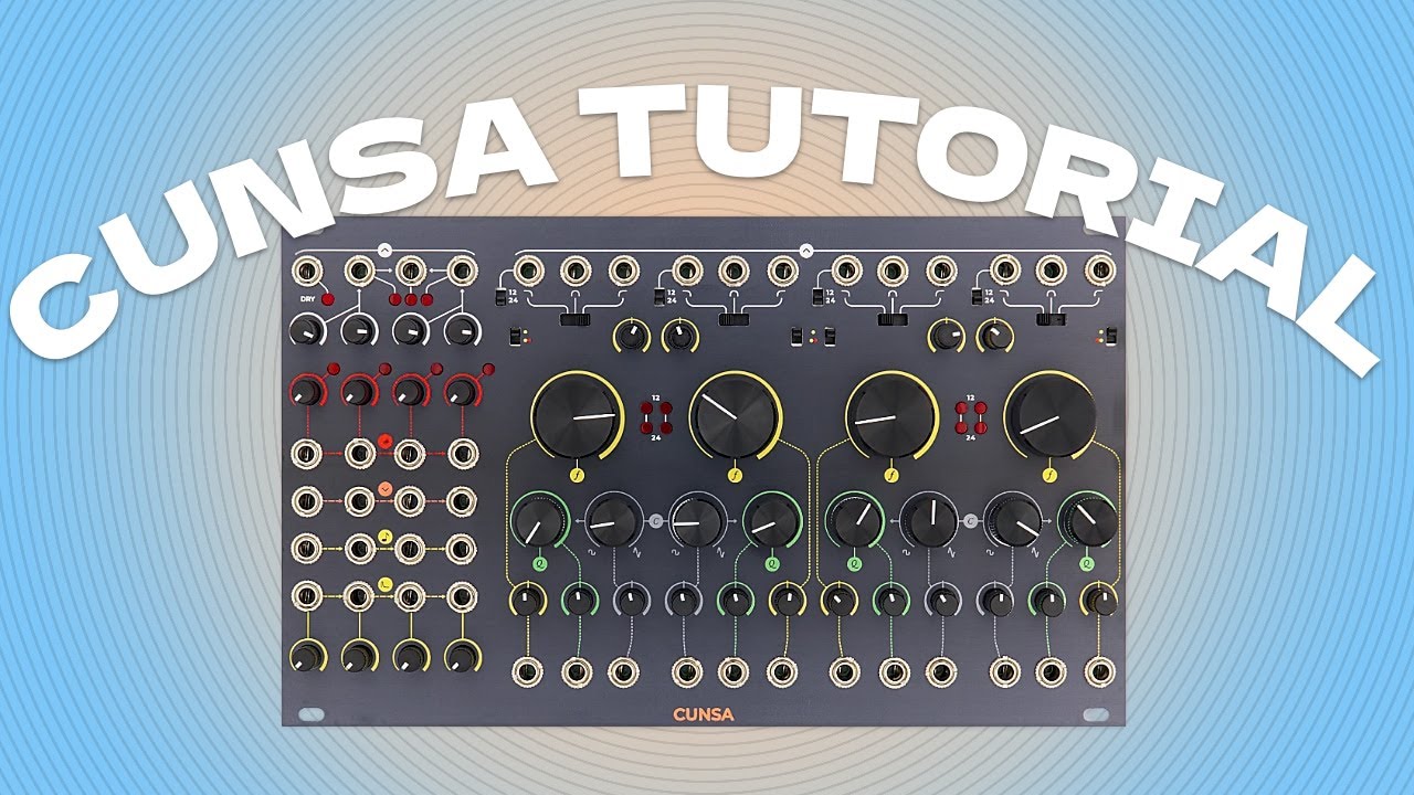 Frap Tools CUNSA in-depth tutorial | Eurorack quadruple multimode analog filter module - YouTube