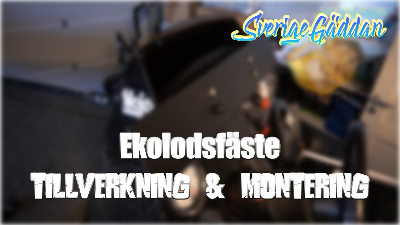 Tillverkning och montering av ekolodsfäste för dubbla ekolod/plotters ...