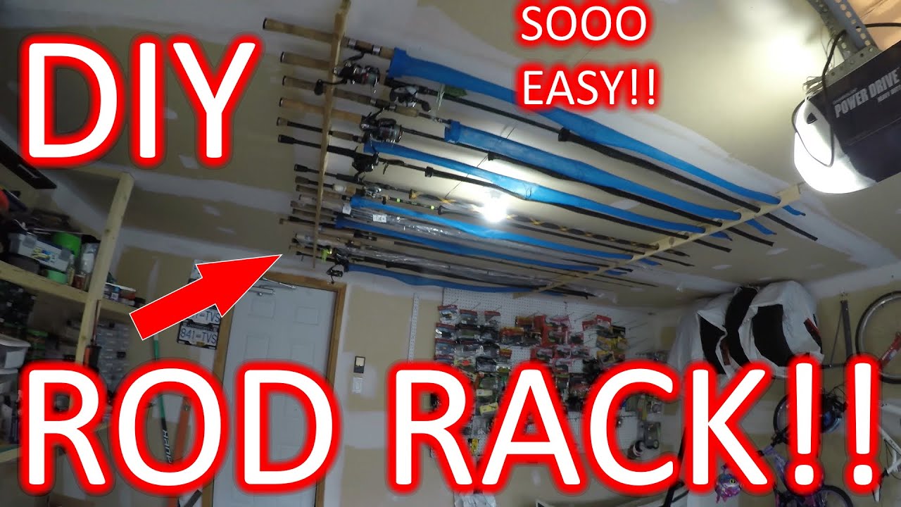 DIY Rod Rack How to build a rod rack! - YouTube