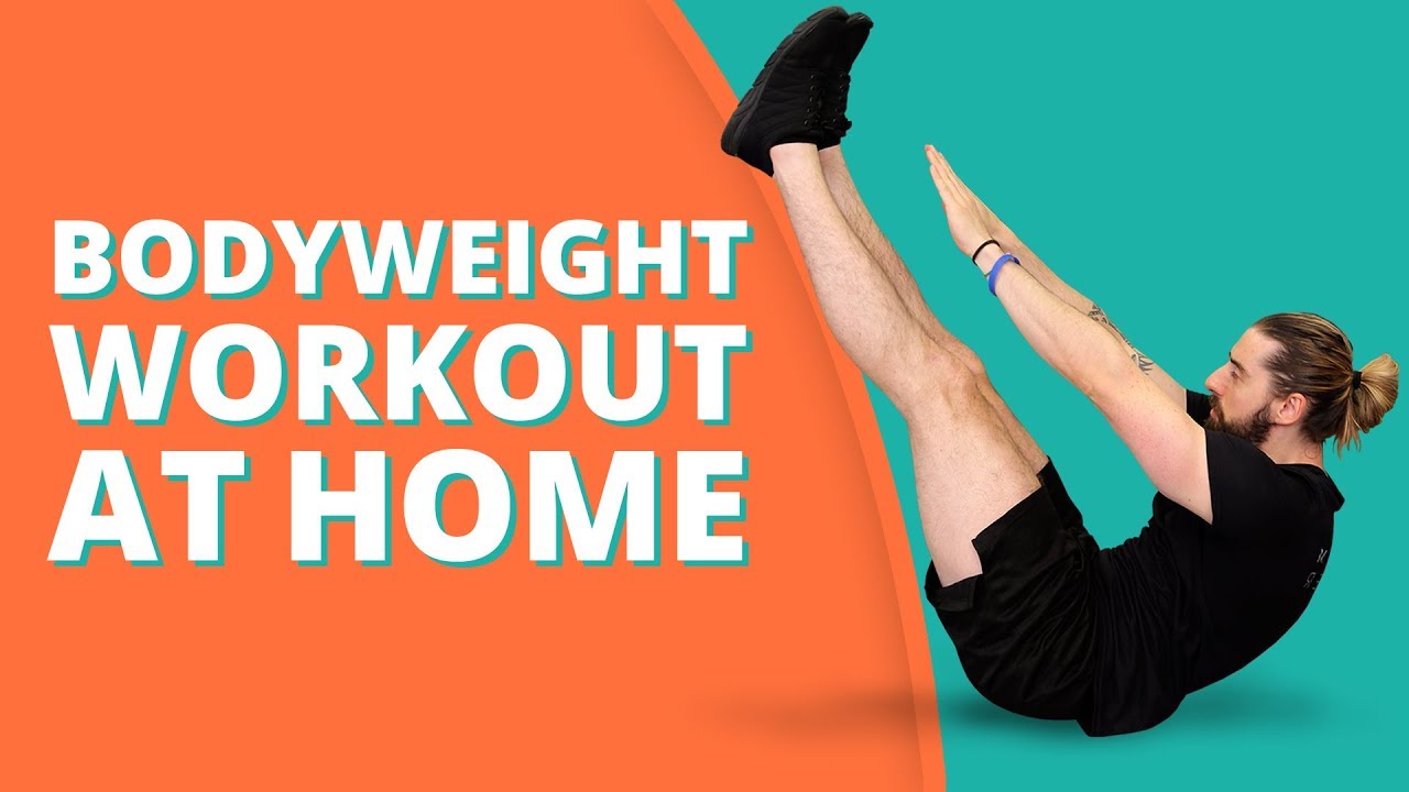 Bodyweight Workout at Home (NO EQUIPMENT) - YouTube