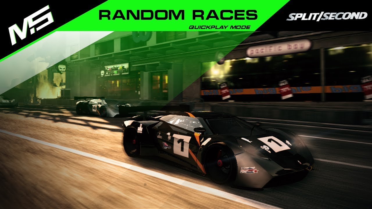 Split/Second - Random races (Quickplay mode) - YouTube