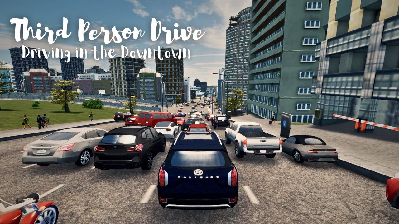 Third Person Ride In The Downtown Traffic Jam! | Cities: Skylines - YouTube