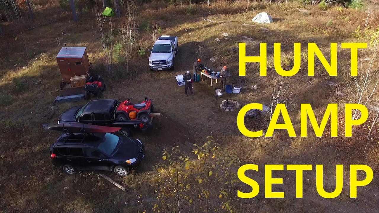HUNT CAMP SETUP - YouTube