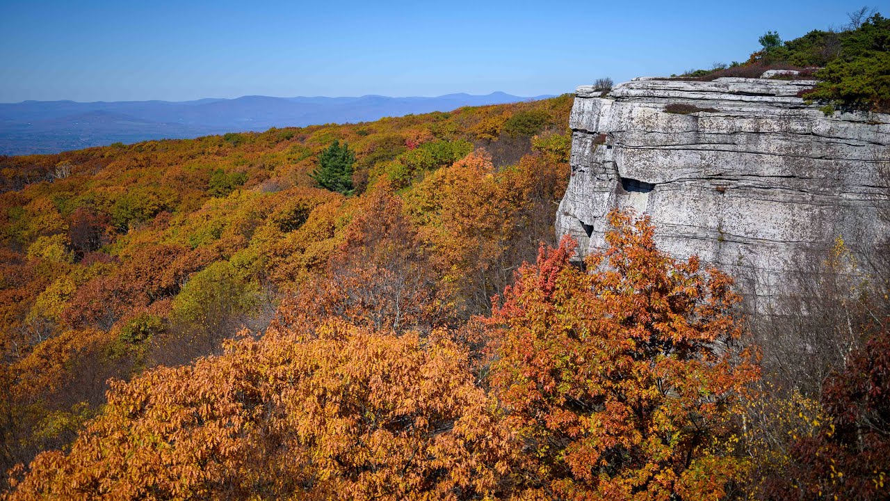 Hiking Sam's Point Overlook for Fall Foliage - YouTube