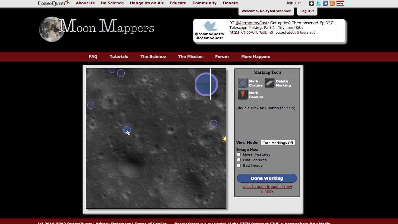 CosmoQuest Moon Mappers - Man vs. Machine Tutorial - January 2014 - YouTube