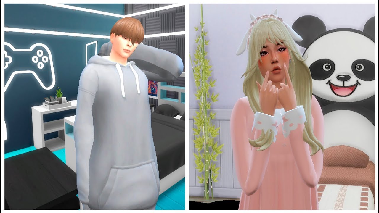 Los Sims 4 CC Kit Streamer🎮, Habitación Panda🐼 + CC del Cus!👗💕Descarga ...