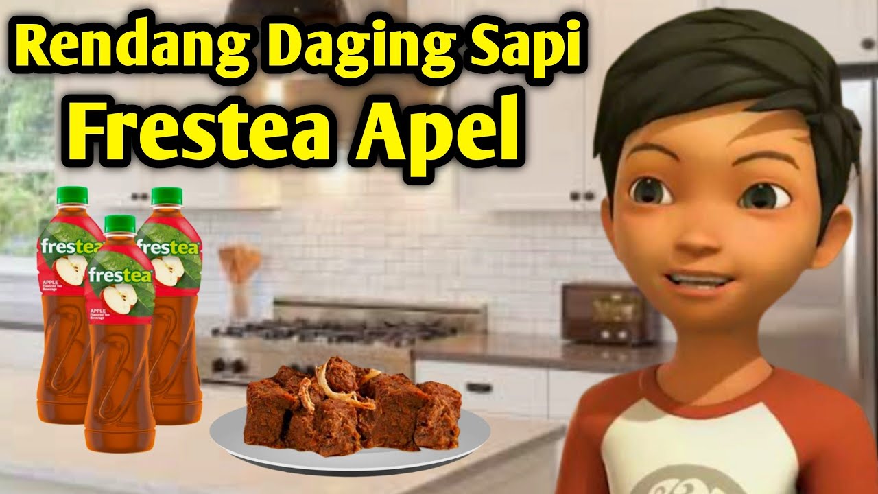 ADIT SOPO JARWO MAKAN RENDANG DAGING SAPI DAN MINUM FRESTEA APEL - YouTube