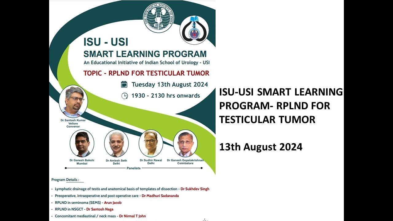 ISU - USI Smart Learning Program RPLND FOR TESTICULAR TUMOR - 13th ...