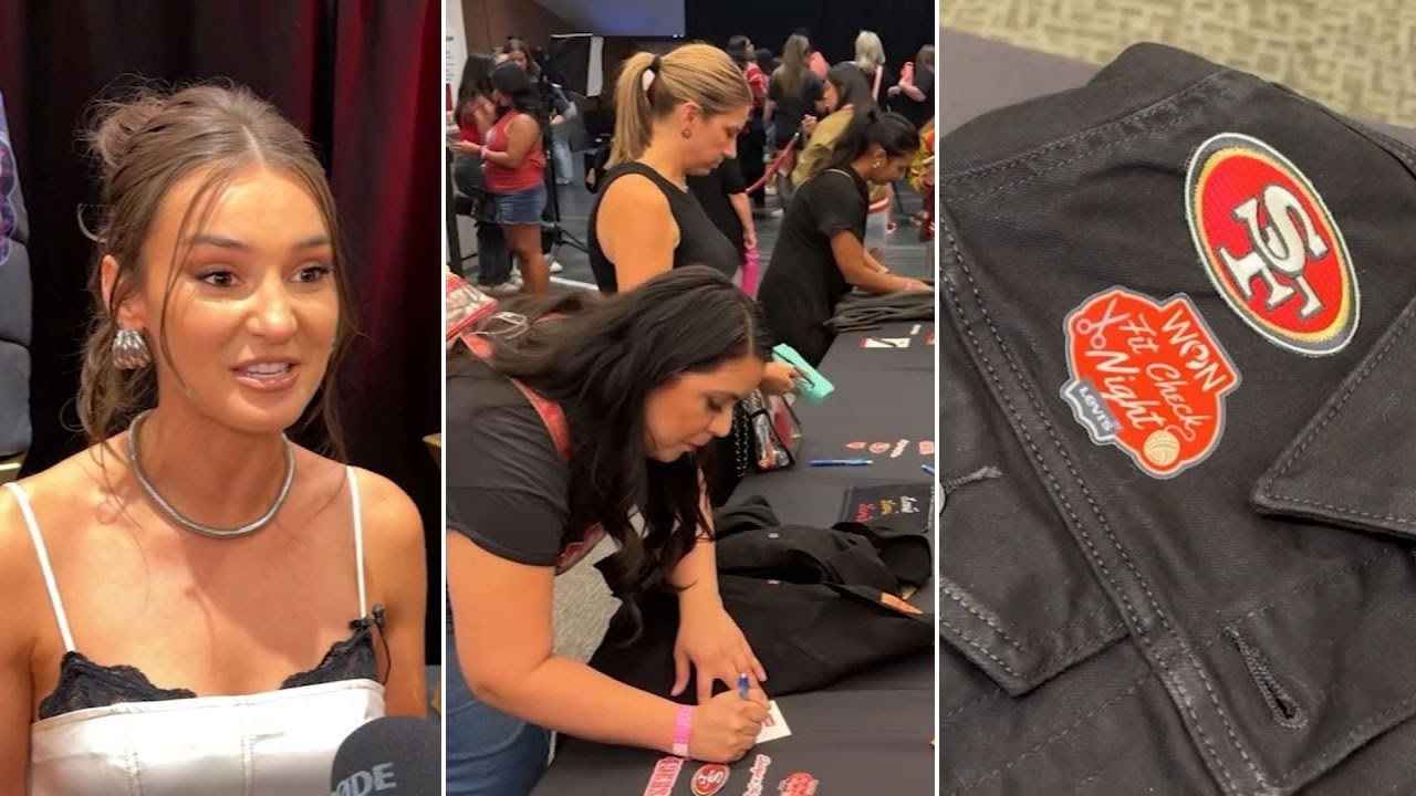Viral designer Kristin Juszczyk hosts women's 49ers clothing event ...