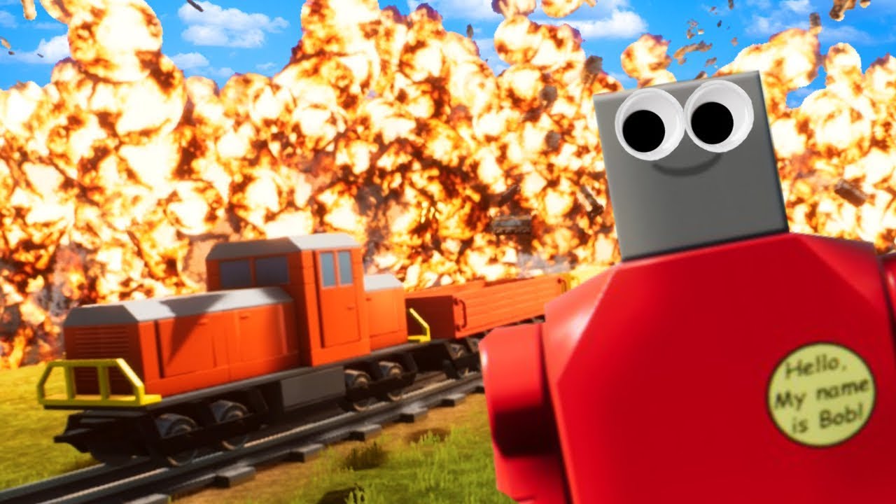 Dropping Nukes on the BRAND NEW LEGO TRAIN in Brick Rigs Update! (Brick ...