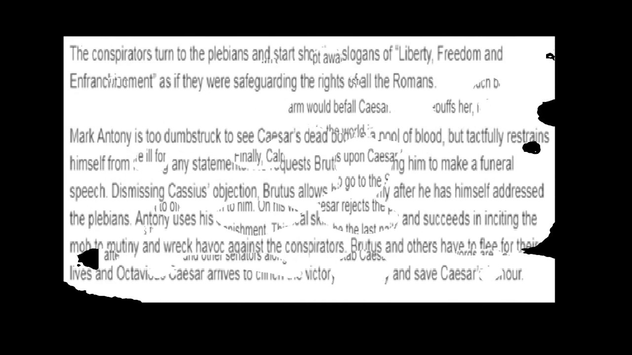 SHORT SUMMARY OF JULIUS CAESAR CLASS 10 - YouTube