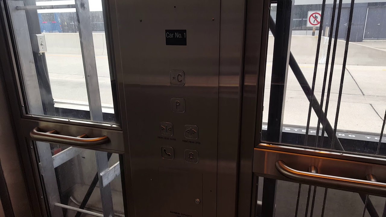 Delta Hydraulic Scenic Elevator at Mississauga Transitway Dixie Station ...