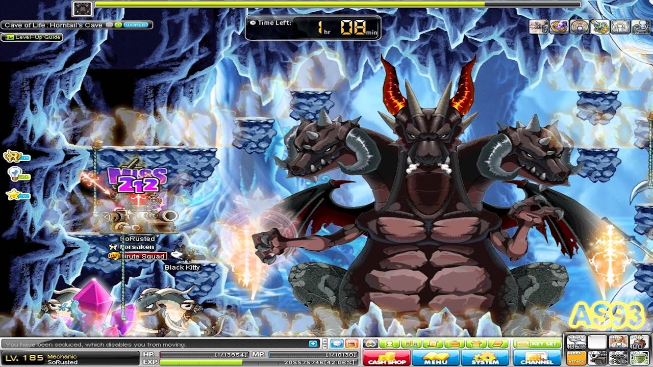 [Maple Story - Bellocan] Level 185 Mechanic Horntail Solo (Pre ...