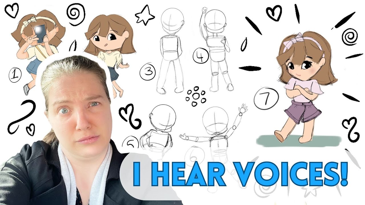 A Quick Behind the Scenes Glimpse of my Character Design Process - YouTube