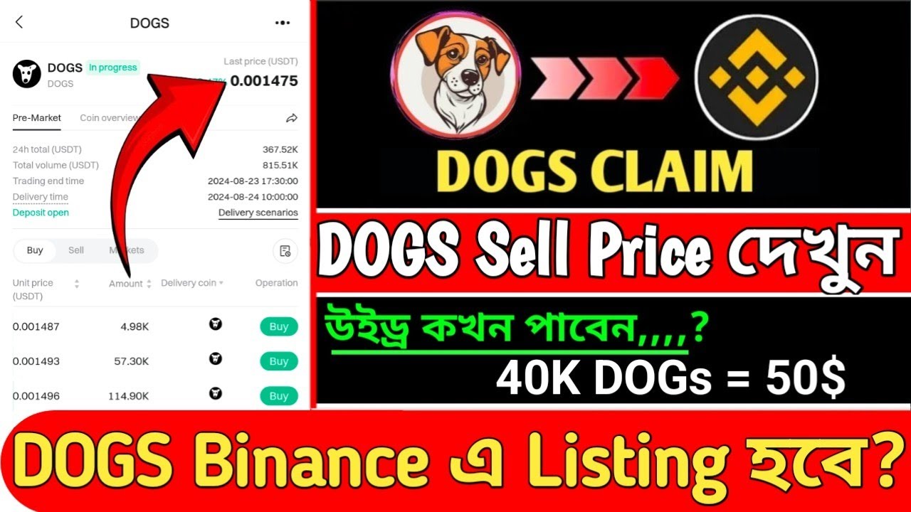DOGS Multiple Account Ban ll Dogs Claim Rule ll Dogs Price দেখে নিন ll ...
