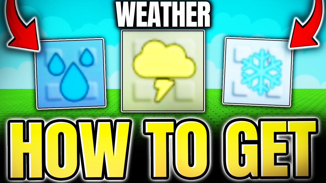 How To Get ALL WEATHER ( Thunderstorm, Rain, Frost) in GROW A GARDEN ...