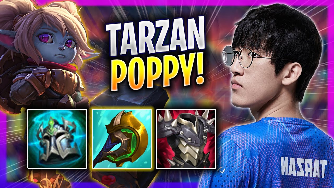 TARZAN TRIES NEW POPPY BUILD! - LNG Tarzan Plays Poppy JUNGLE vs Ivern ...