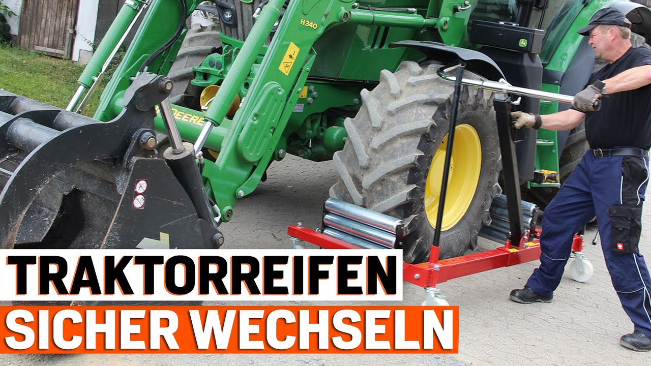 Reifenwechsel am Traktor: So klappt er schnell und sicher - YouTube