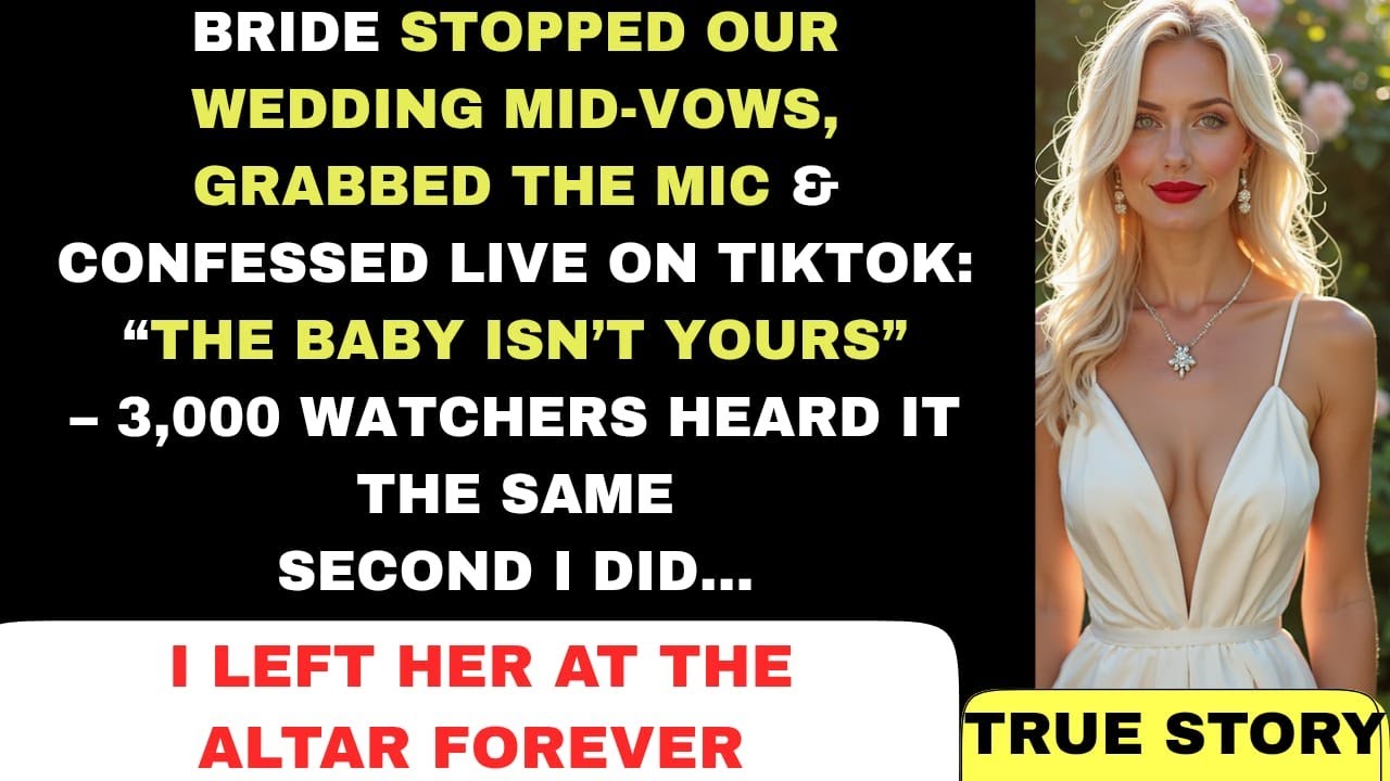 [Full Story]My Bride Stopped Our Vows To Confess on TikTok the Baby Isn ...