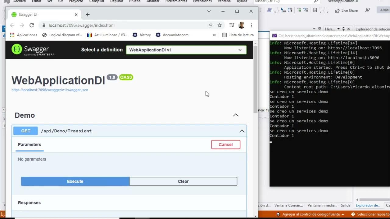 Inyección de dependencias en ASP.NET Core - YouTube