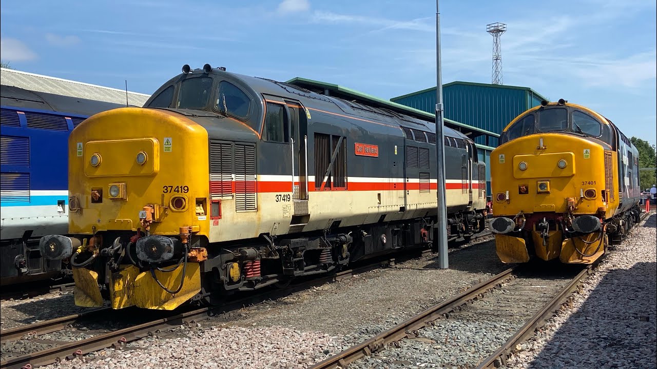 Class 37 Thrash at DRS Open Day 16/7/2022 - YouTube