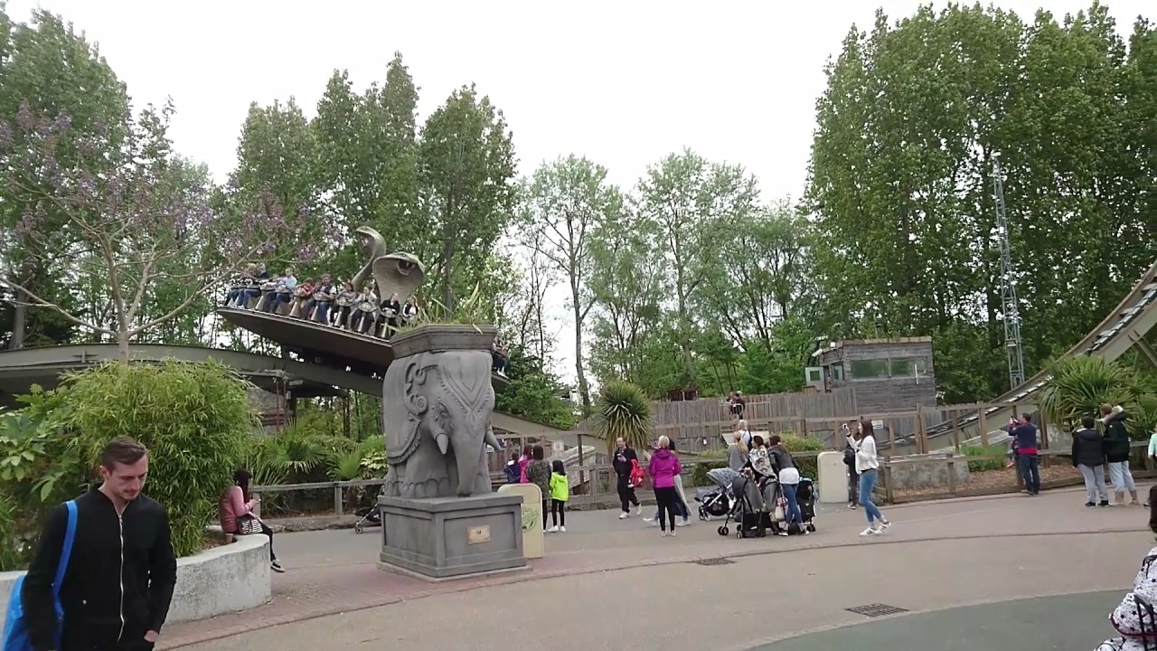 Kobra Ride At Chessington World Of Adventure, 21 April 2017 - YouTube