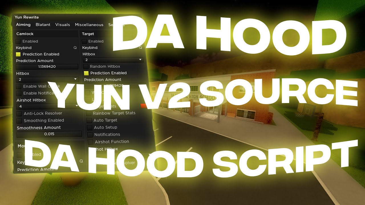 DA HOOD BEST AIMLOCK / ANTI LOCK SCRIPT (YUN V2 LEAKED) (OPEN SOURCED ...