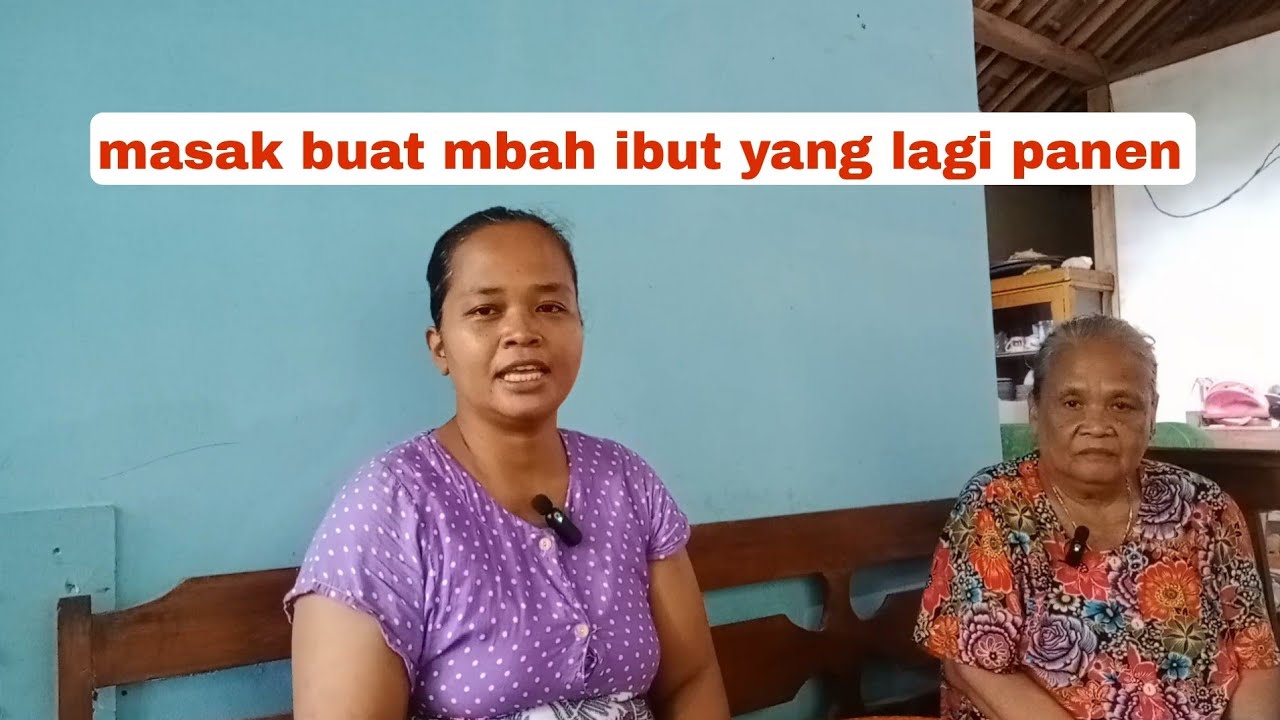 Mbah ibut panen lagi !! Ngirim makanan ke sawah - YouTube