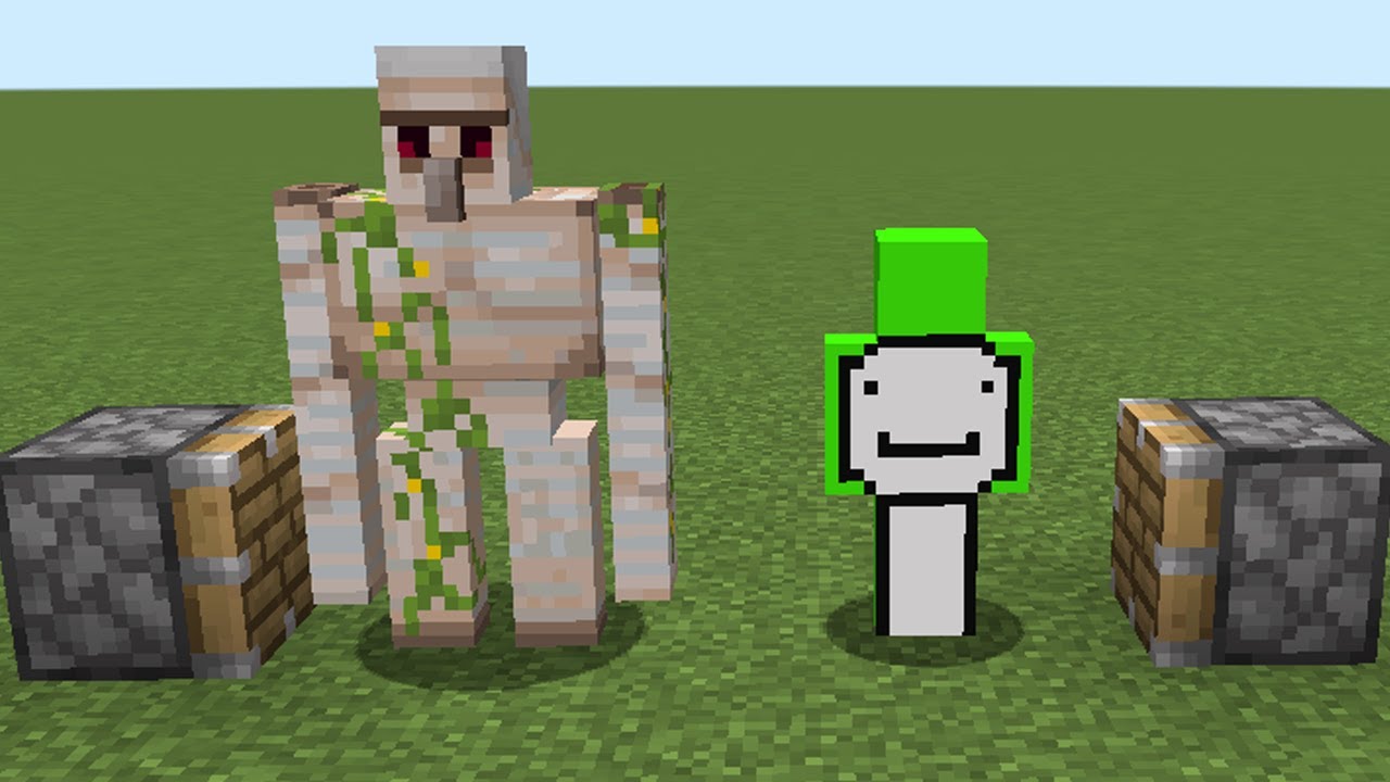 Dream + iron golem combined = !!?? - YouTube