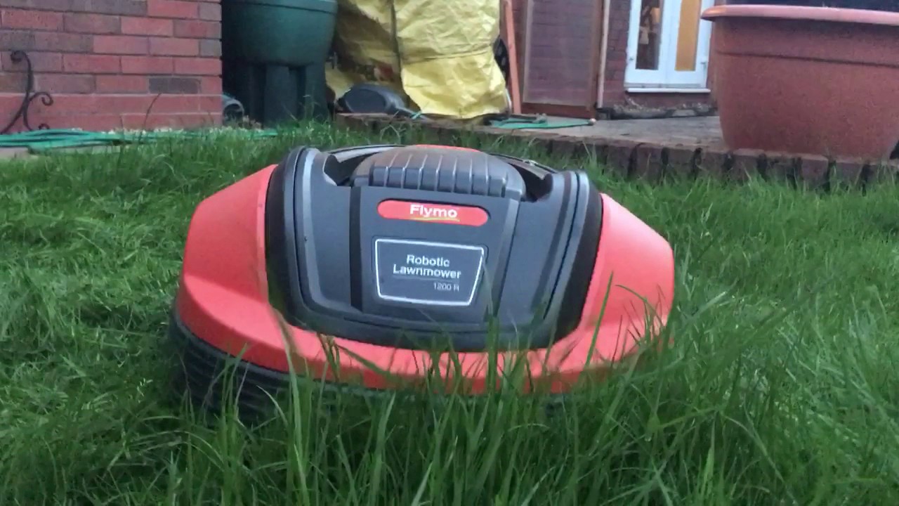 Flymo 1200R long grass - YouTube